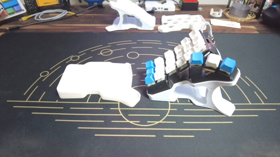 3D printed Palmrest & Tenting plate for TBK mini